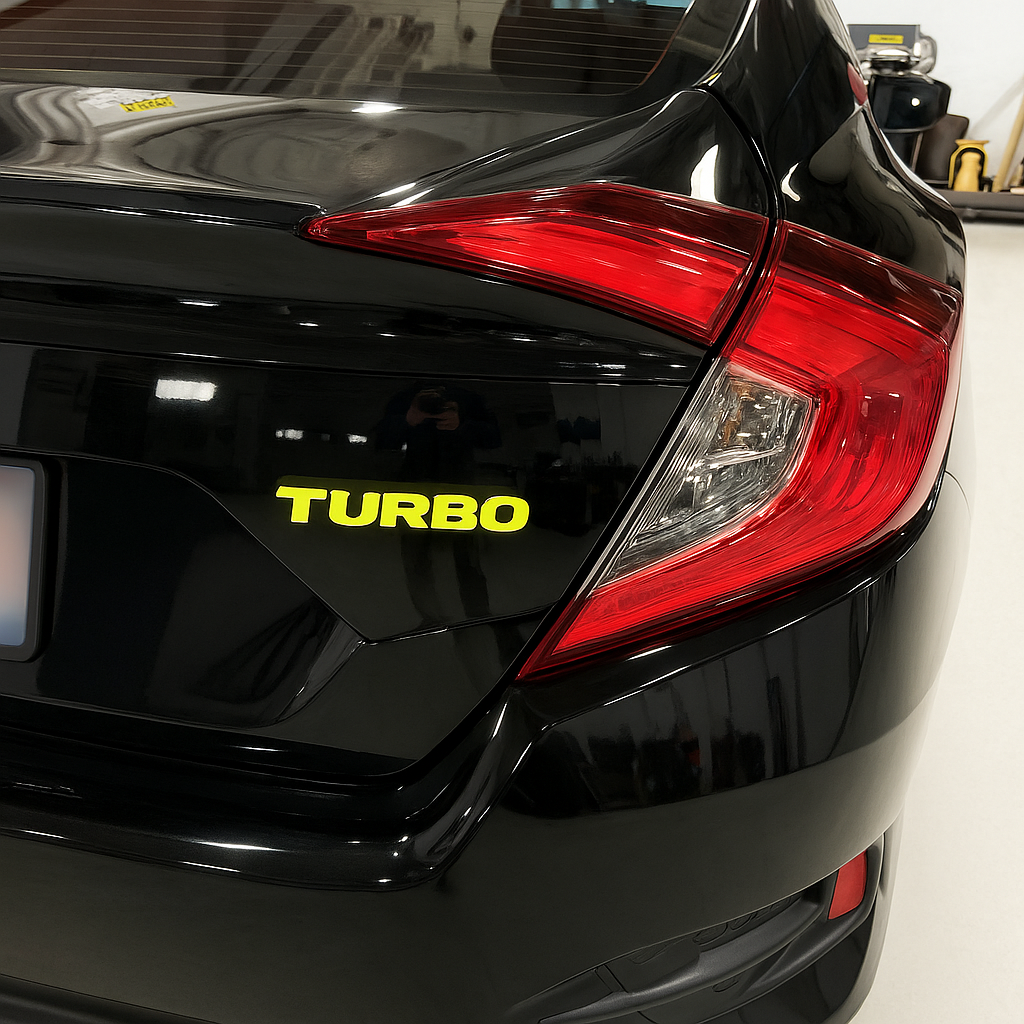 Universal Turbo Badge – YourVehicleBadges.com